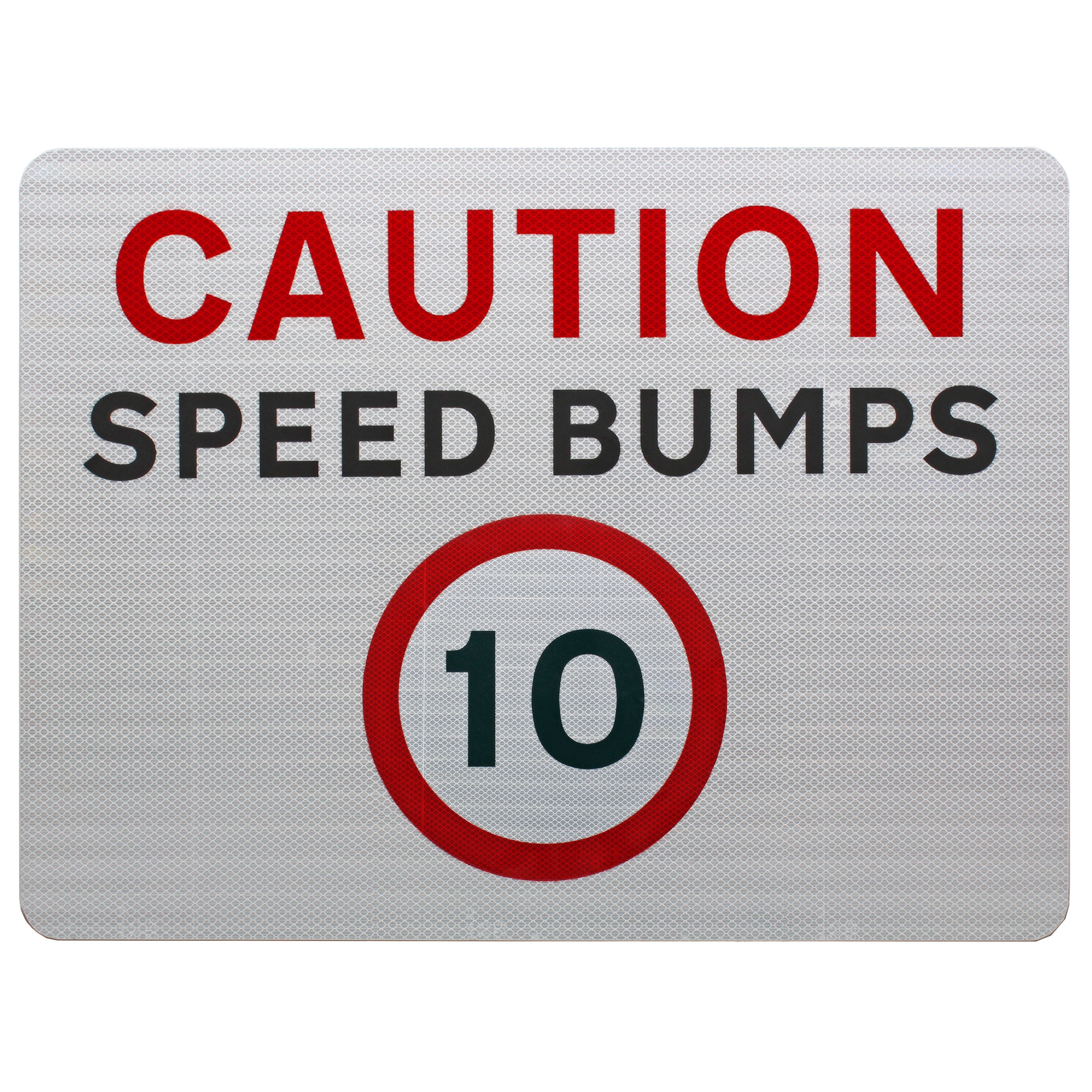 Caution Speed Bumps 10mph Advisory Sign | Wall Mounted – Start Safety UK