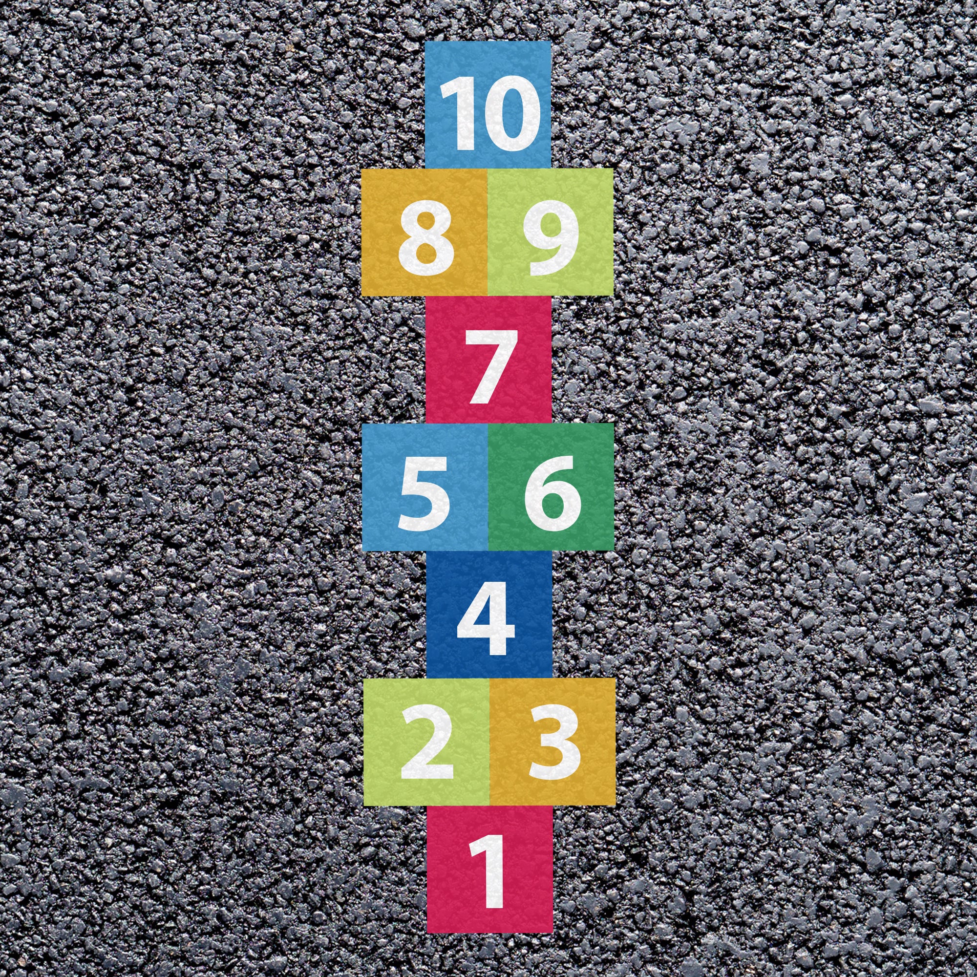 Classic Hopstoch Playground Marking (2000mm x 570mm) | Preformed ...