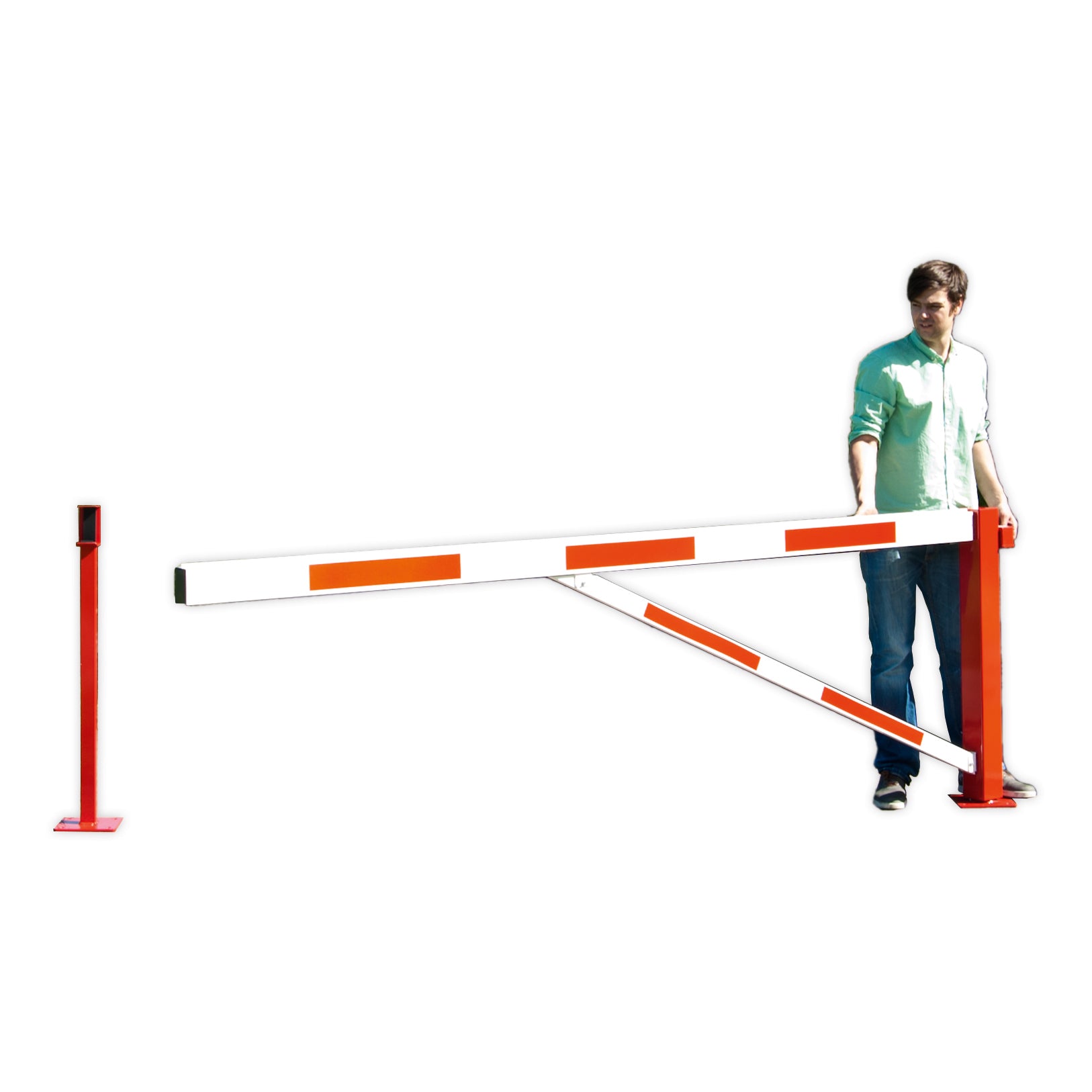 Compact Swing Barrier | Car Park Access Barrier – Start Safety UK