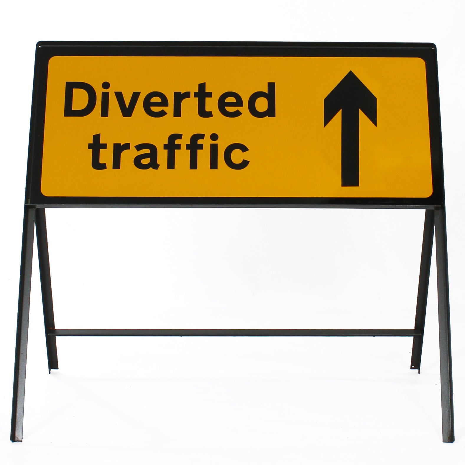 Diverted Traffic Ahead Sign - Zintec Metal Sign Dia 2703 Face | 1050x4 ...