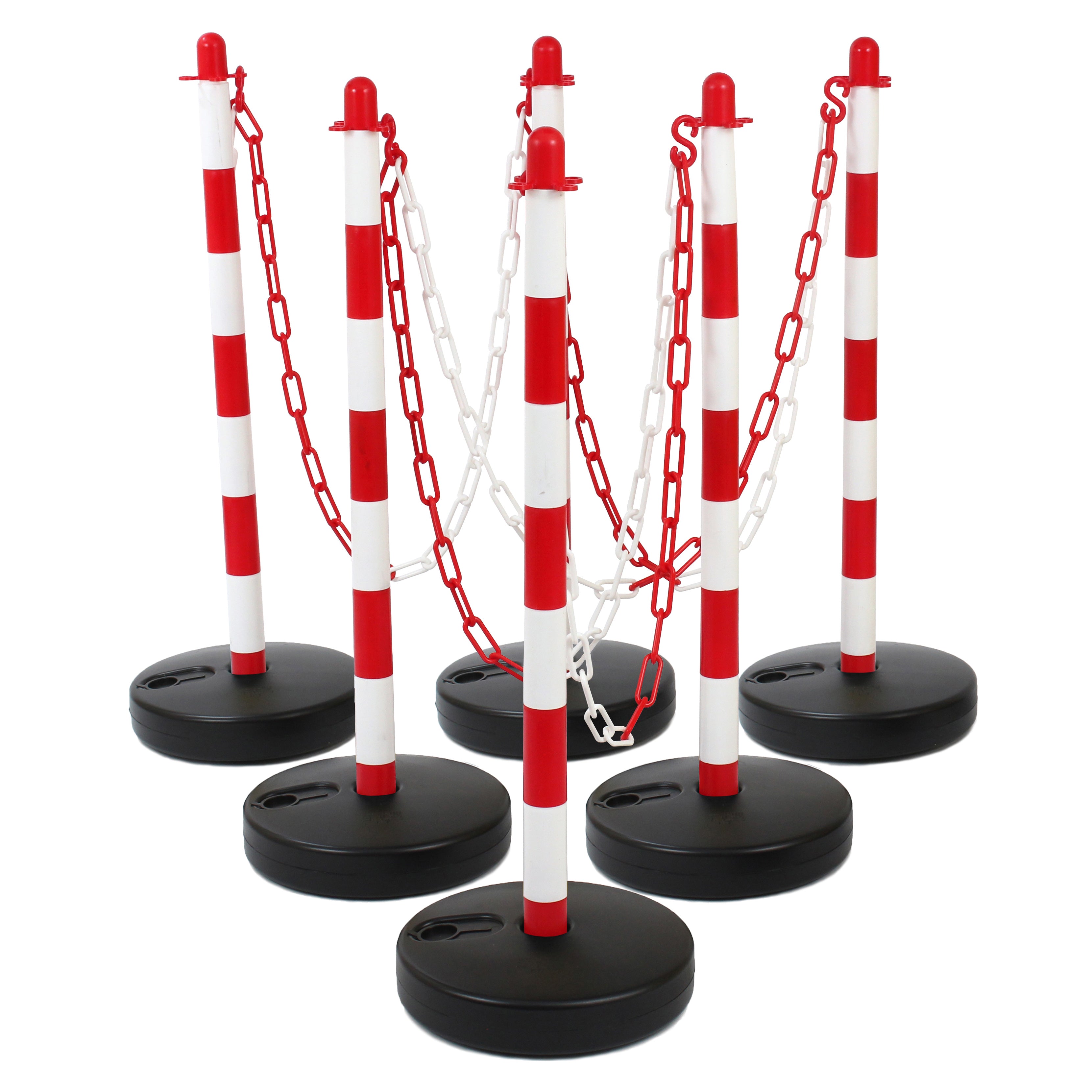 Guarda Post & Chain Barriers 6 Post Kit – Start Safety UK