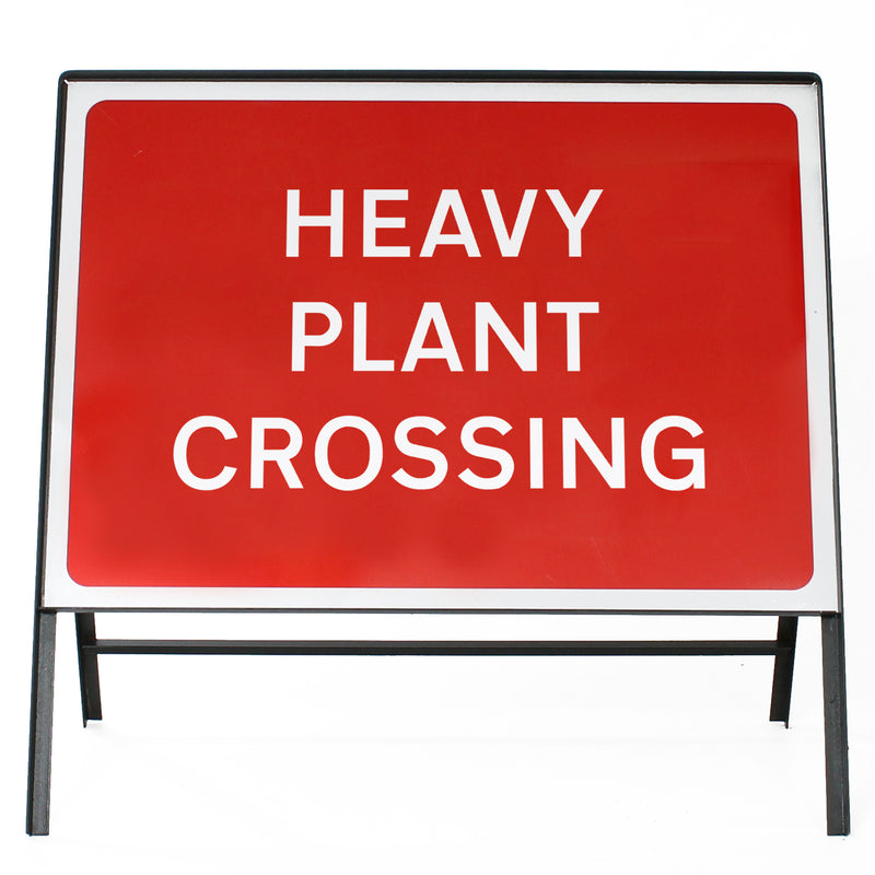 Heavy Plant Crossing Sign - Zintec Metal Sign Face | 1050x750mm – Start ...