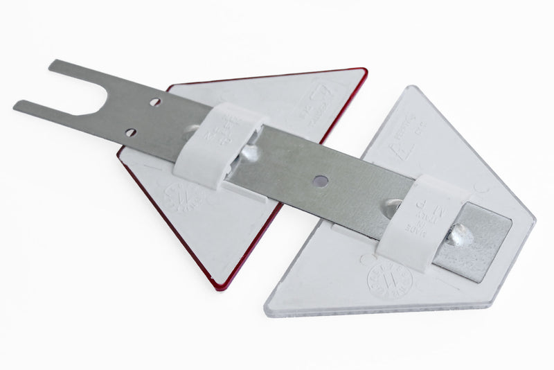 Armco Barrier Reflectors - Red & White – Start Safety UK