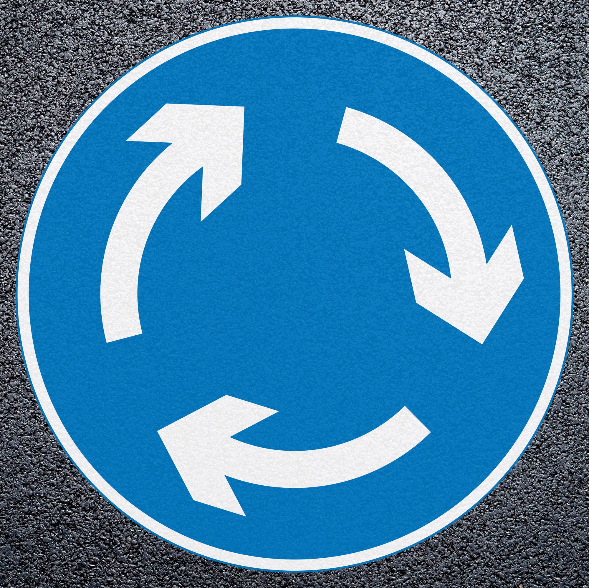 Mini Roundabout Road Marking - Thermoplastic Roundel Dia. 611.1 – Start ...