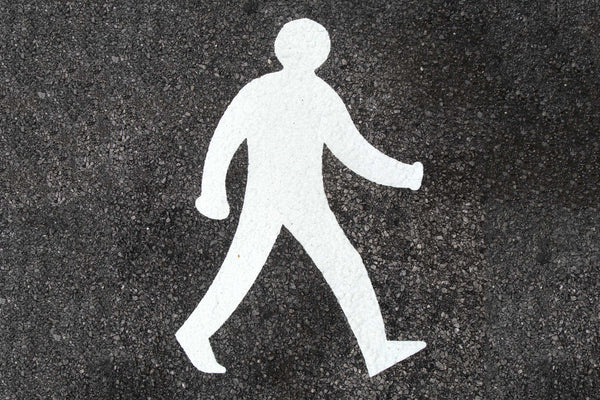 Path / Walking Man Symbol - Car Park Road Markings – Start Safety UK