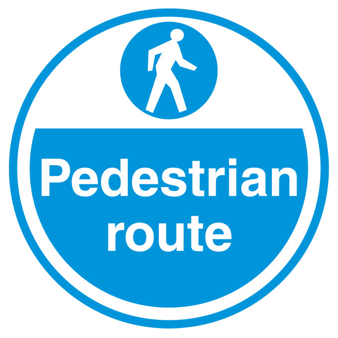 pedestrian Floor Sign, 430mm - Self Adhesive – Start Safety UK