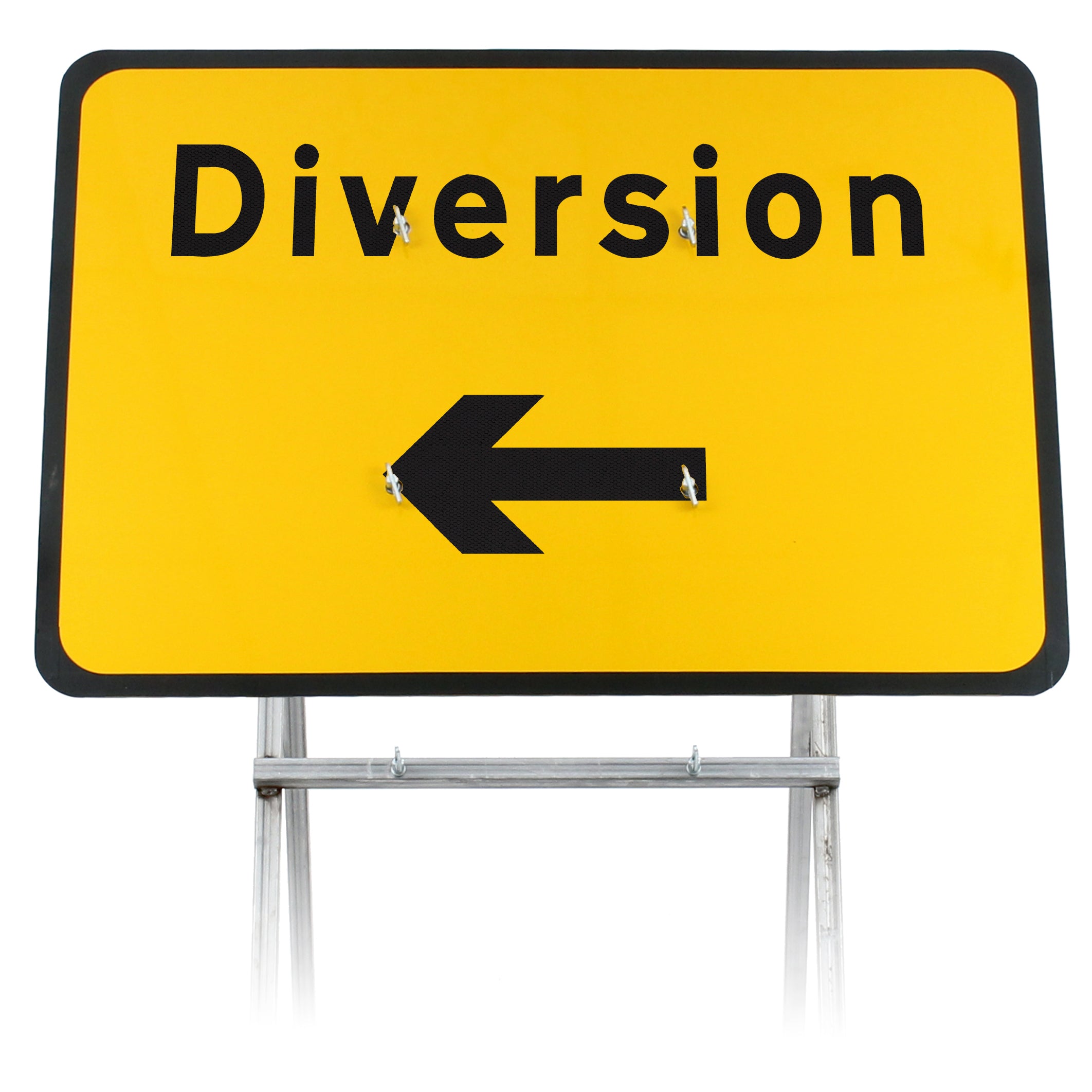 Diversion Left Sign | Quick Fit Sign Face (face only) – Start Safety UK