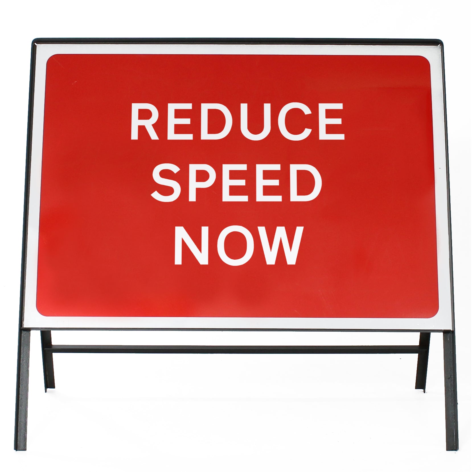 Reduce Speed Now - Zintec Metal Sign Face | 1050x750mm – Start Safety UK