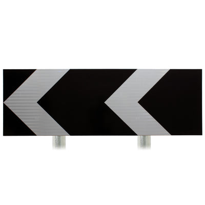 Black & White Chevron Sign | Post Mounted DIA 515 – Start Safety UK