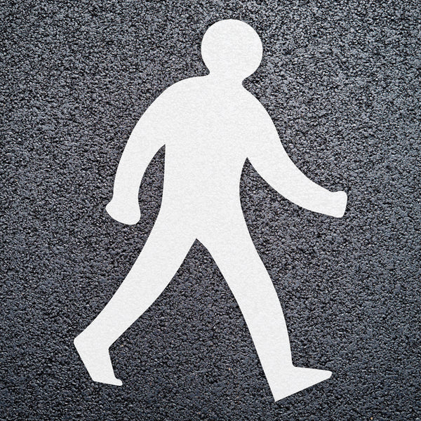 Path / Walking Man Symbol - Car Park Road Markings – Start Safety UK