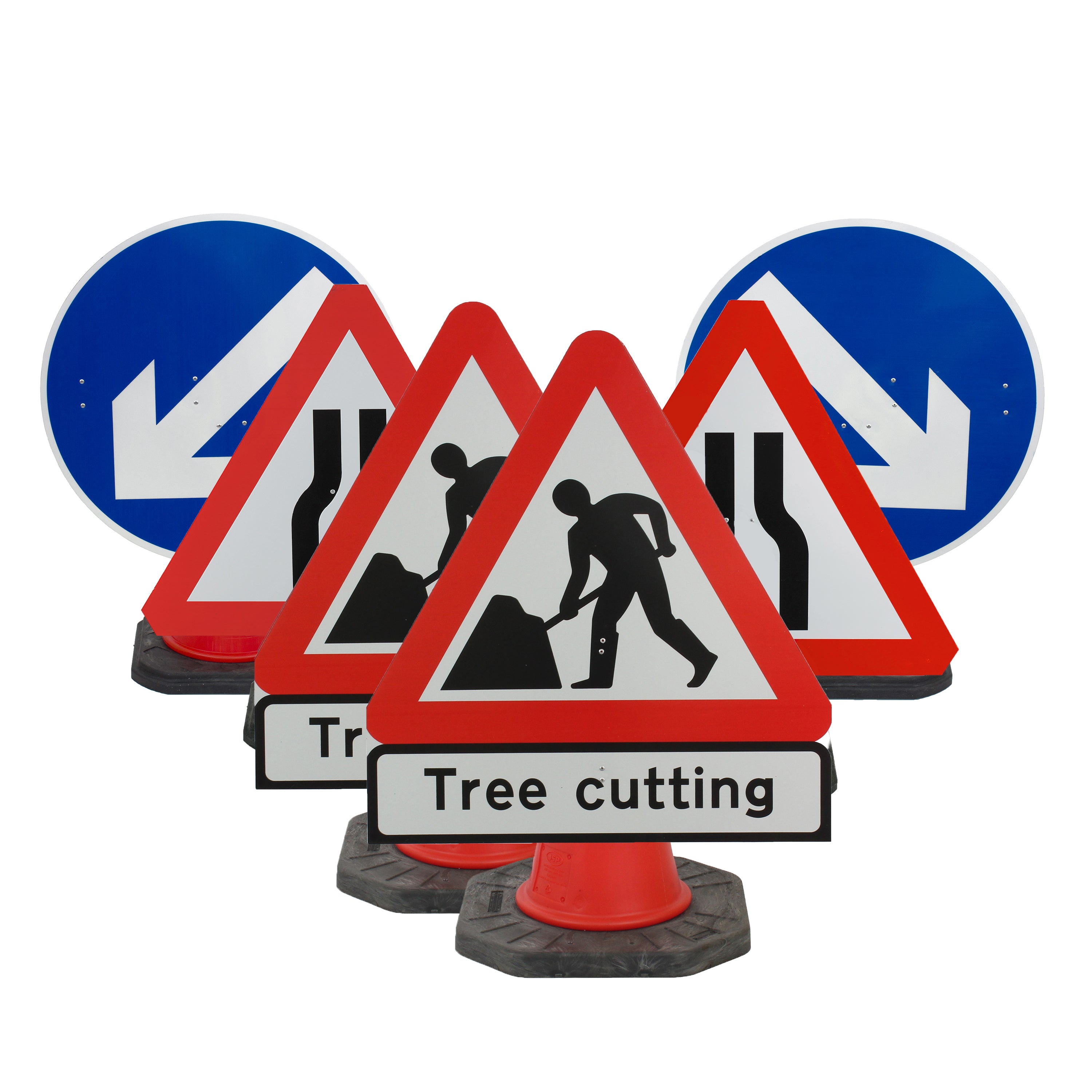 Cone Sign Tree/Hedge/Grass Cutting Package 750mm (Cones Sold Separately ...