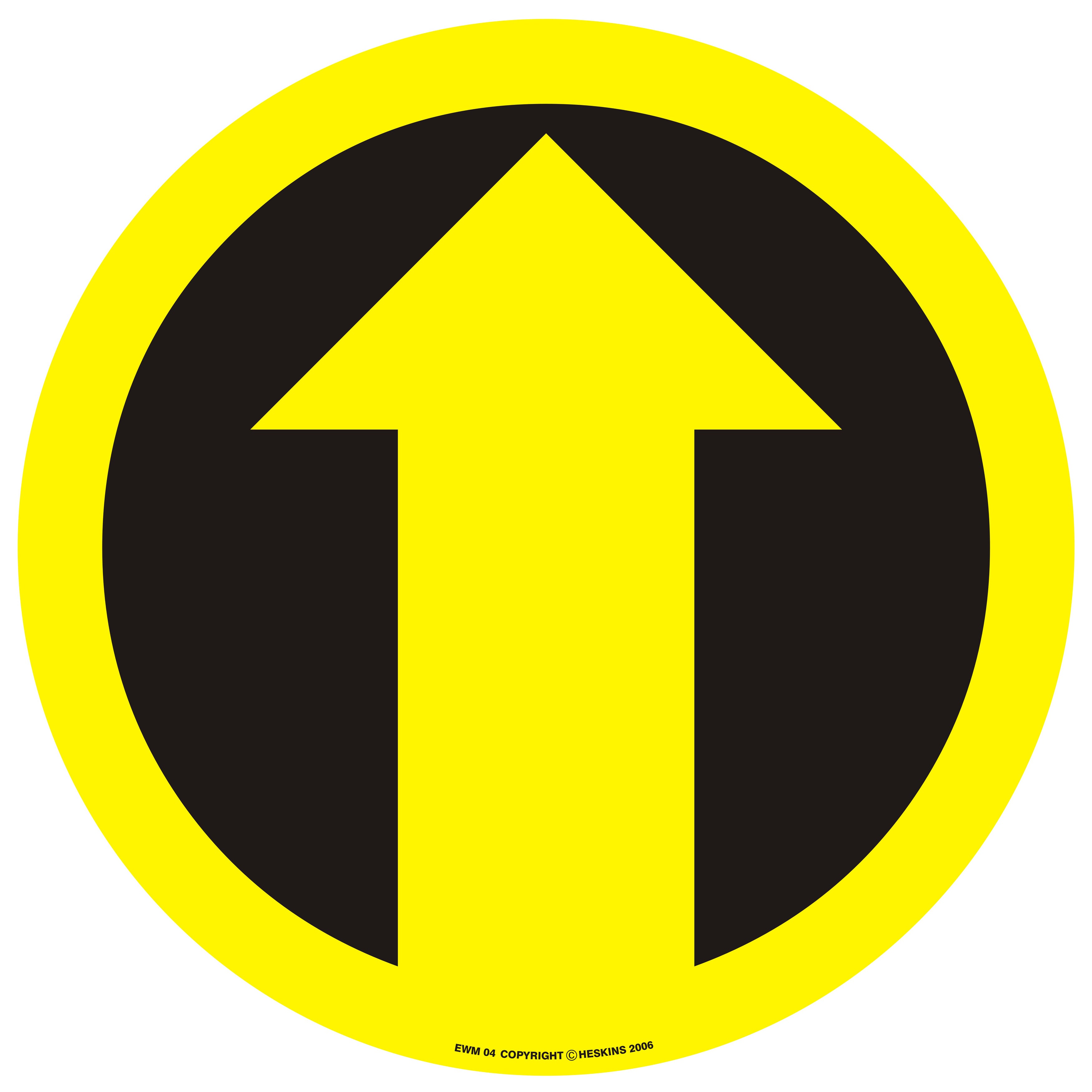 Directional Arrow Floor Sign, 430mm - Self Adhesive – Start Safety UK