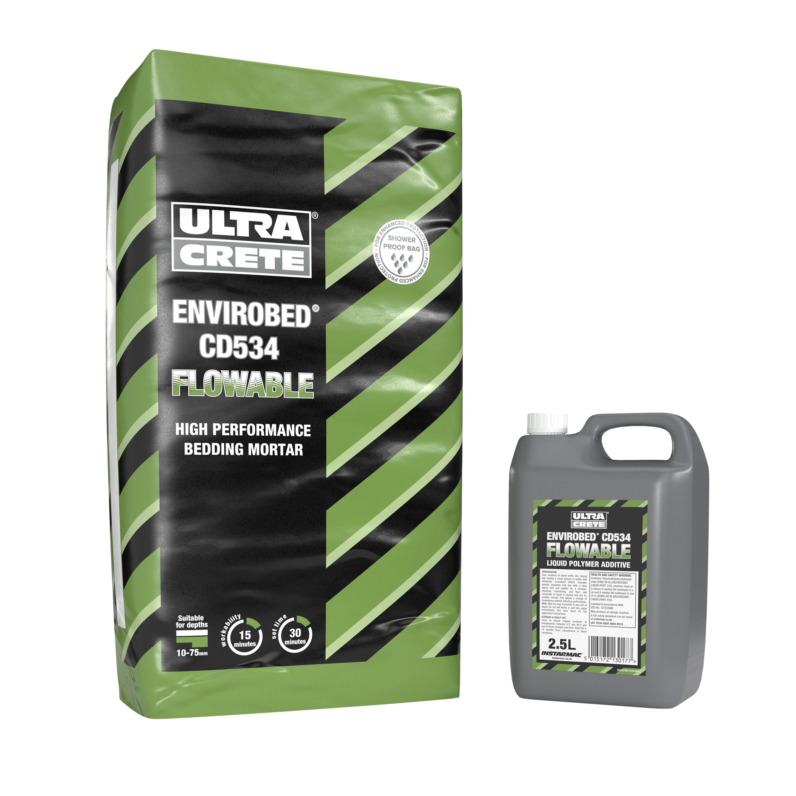 UltraCrete Envirobed CD534 Flow 18 Eco Friendly Flowable Bedding Mortar ...