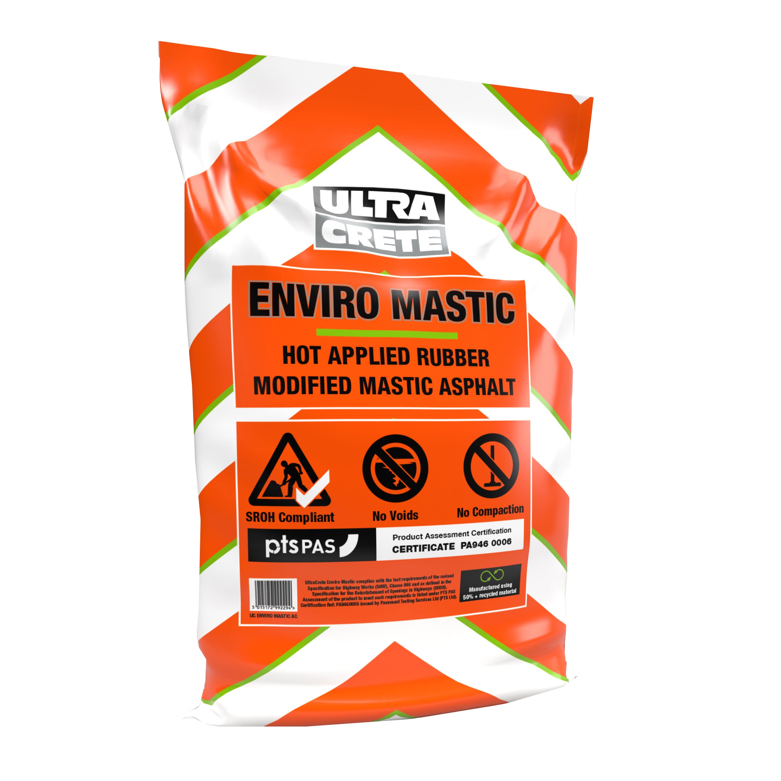 UltraCrete Enviro Mastic Hot Applied Rubber Asphalt 20kg | Start Safety UK