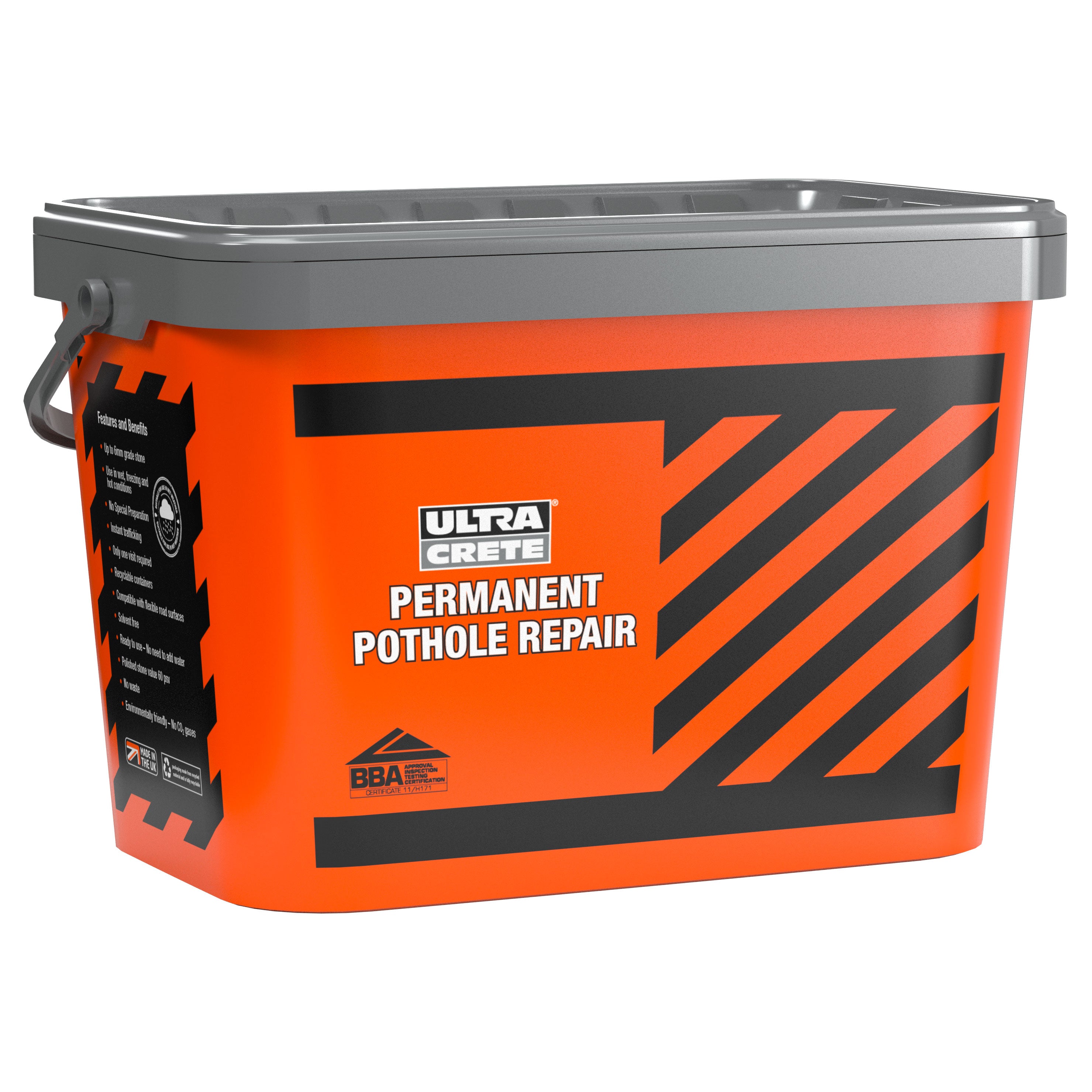 UltraCrete Permanent Pothole Repair 25kg | Start Safety UK