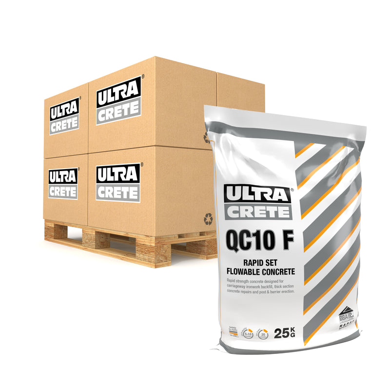 UltraCrete QC10 F 10mm Rapid Set Flowable Concrete 25kg | Start Safety UK