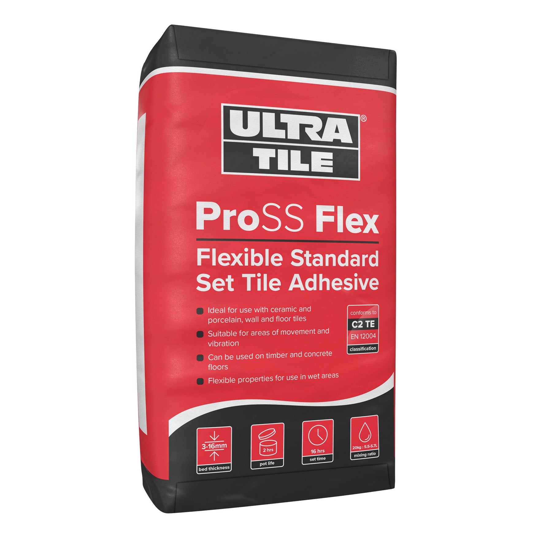 UltraTile Pro SS Flex Flexible Standard Set Tile Adhesive | Start Safety UK