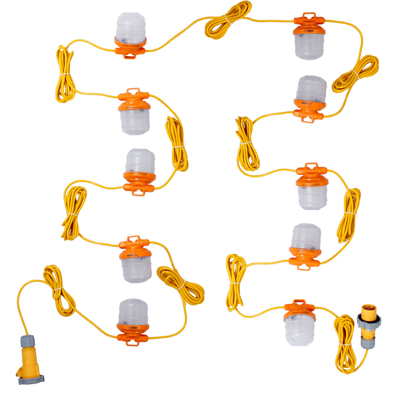 LED Festoon Lighting T19 | IP65 110v Site Lighting – Start Safety UK